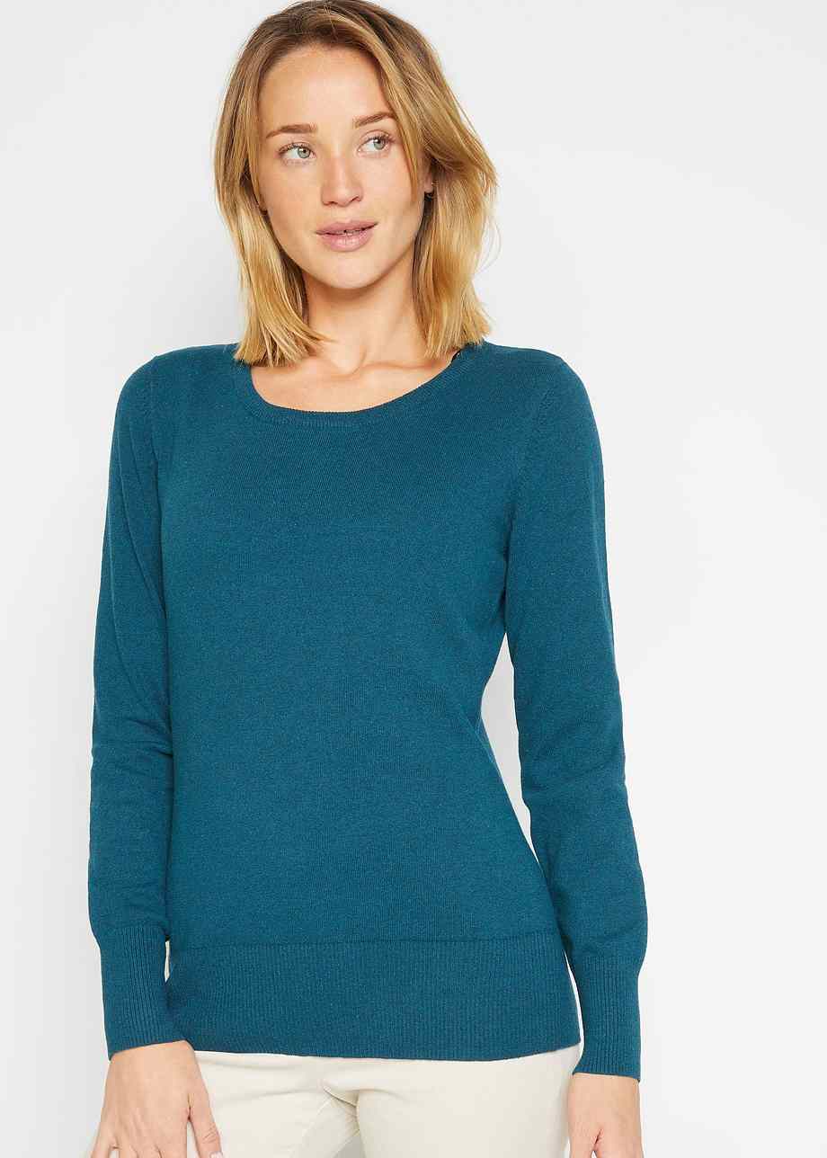 Vielfach kombinierbarer Basic Pullover mir recycelter Baumwolle ...
