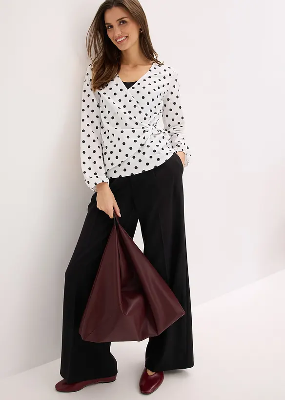 graphisch bedrucktes Langarmshirt mit dekorativem Ring-Detail seitlich ...